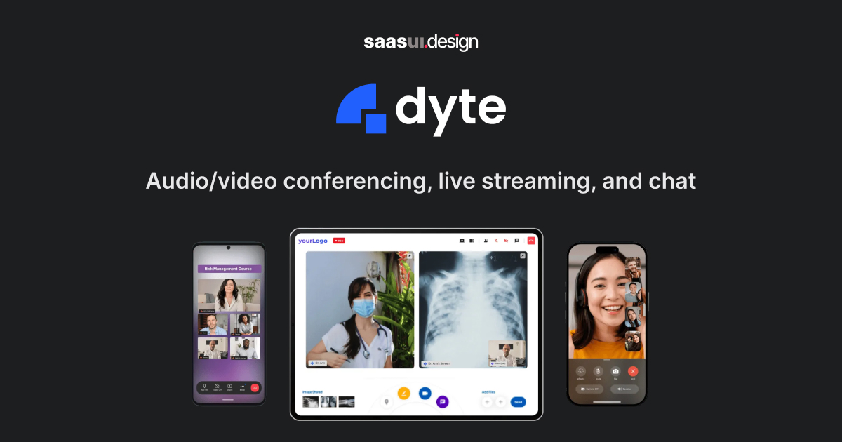 Dyte | UI, UX Design | SaaS | Application Design | saas ui